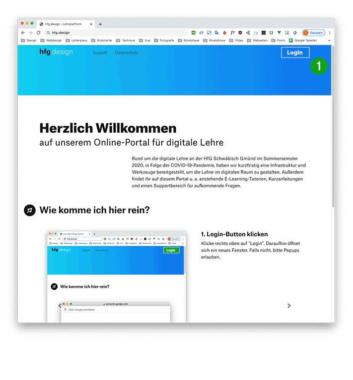 hfg.design - Lehrplattform